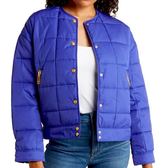 Rebecca Minkoff | Jackets & Coats | Rebecca Minkoff Blue Bix Quilted ...